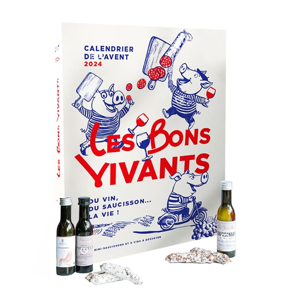 Calendrier De L'Avent Saucisson & Vin Les Bons Vivants 2025