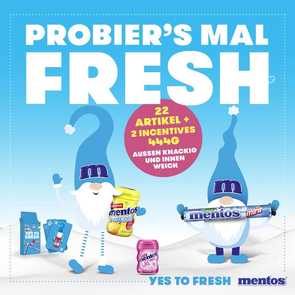 Calendrier De L'Avent Mentos 2025 | 24 Bonbons Inédits