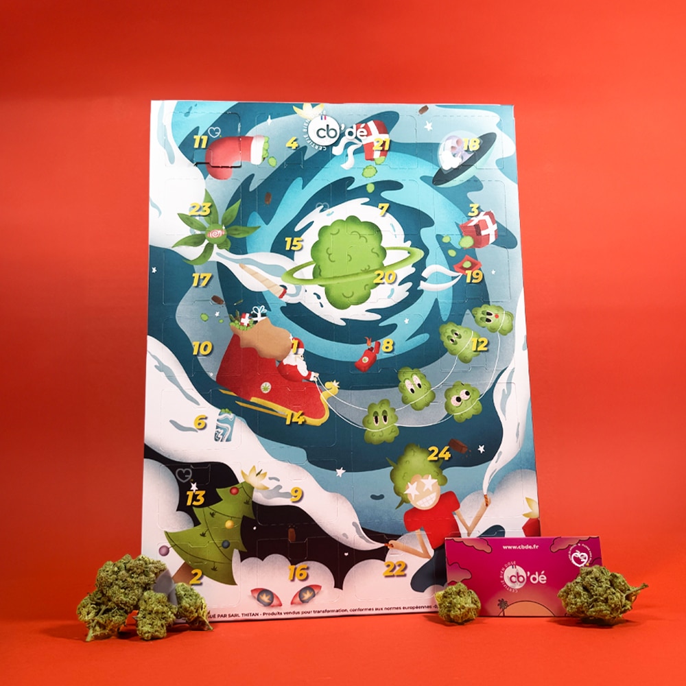 Calendrier De L'Avent CBD M-2J 2025 | Fleurs Et Résines CBD